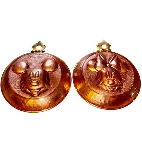 Disney | Kitchen | Vintage Disney Mickey And Minnie Mouse Copper Jello ...